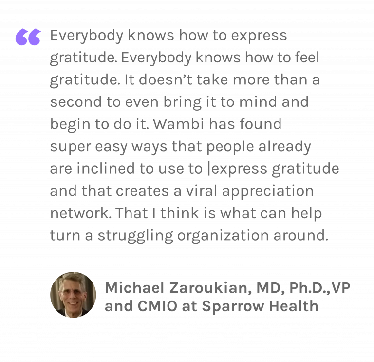 Wambi: A Recognition & Culture Transformation Platform for Healthcare